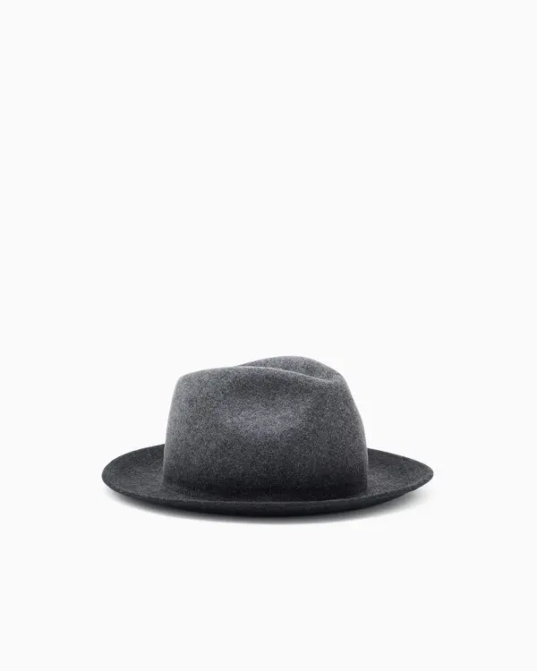 Giorgio Armani Classic Hat In Virgin Wool