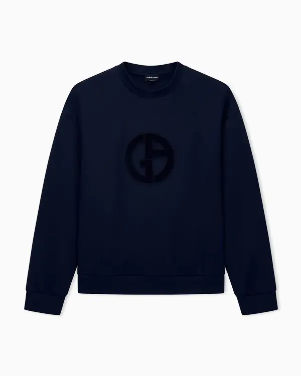 Giorgio Armani Sweatshirt With Regular Fit In Micromodal Double Jersey