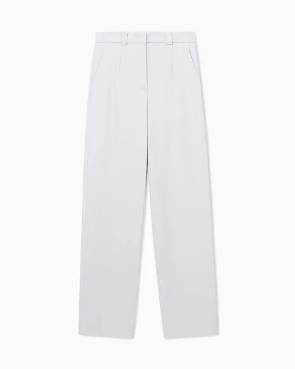 Giorgio Armani Technical Cady Straight-leg Trousers