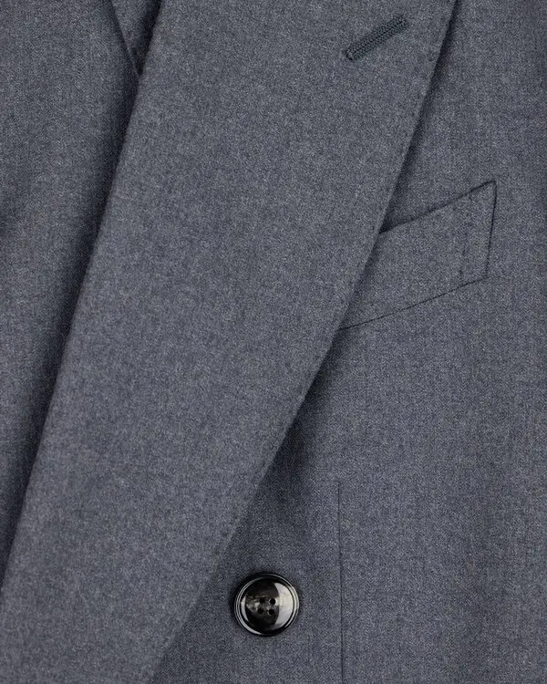 Giorgio Armani Double-breasted Pinstriped Virgin Wool Suit Napoli
