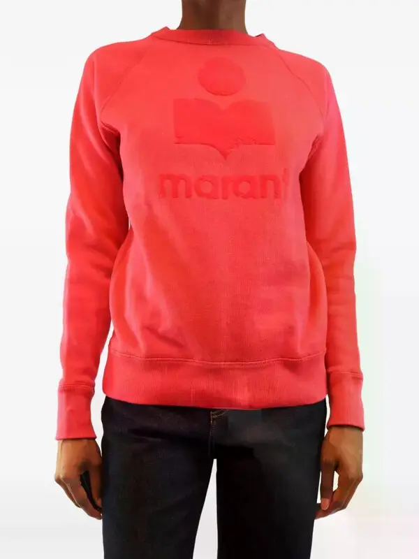 MARANT ETOILE Logo Velour Sweater