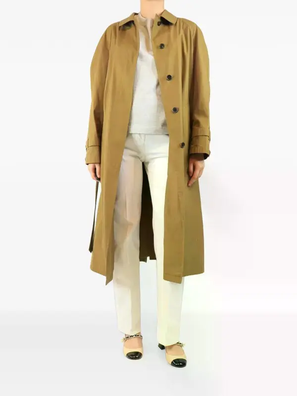 MARGARET HOWELL Buttoned Belted Trench Coat