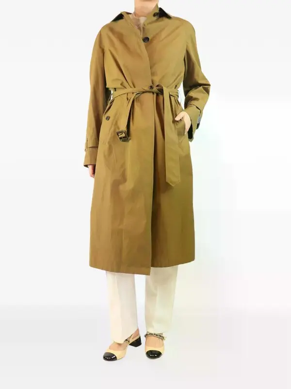 MARGARET HOWELL Buttoned Belted Trench Coat