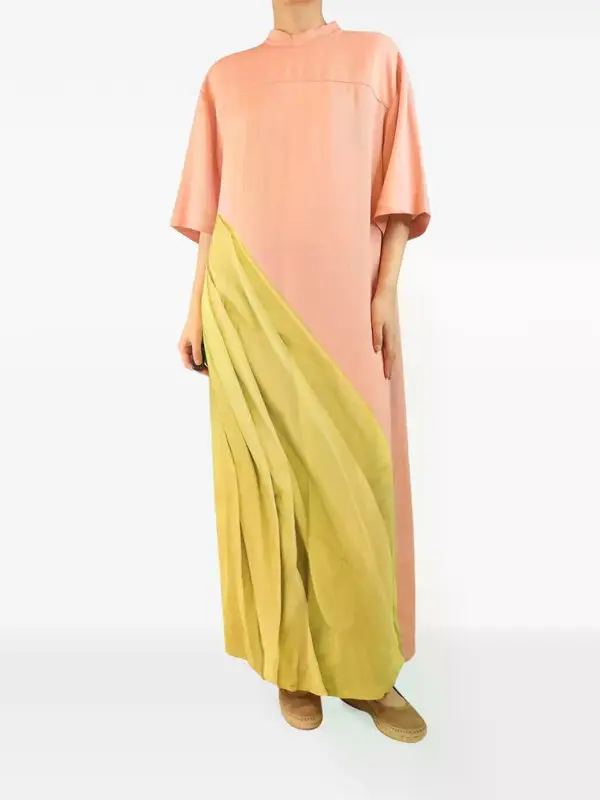 Dries Van Noten Maxi Draped Panel Dress