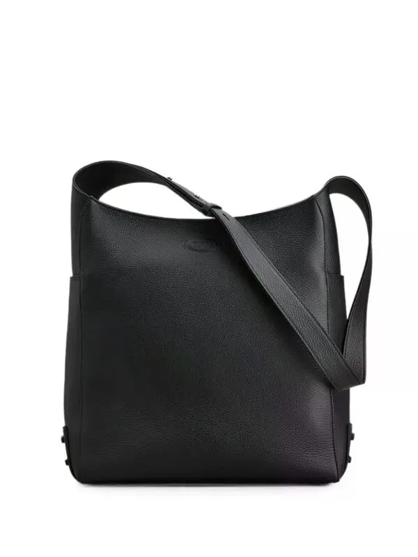 TOD'S Gommino Leather Shoulder Bag - Black