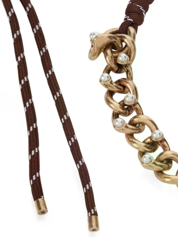 Max Mara Embellished Chain Necklace
