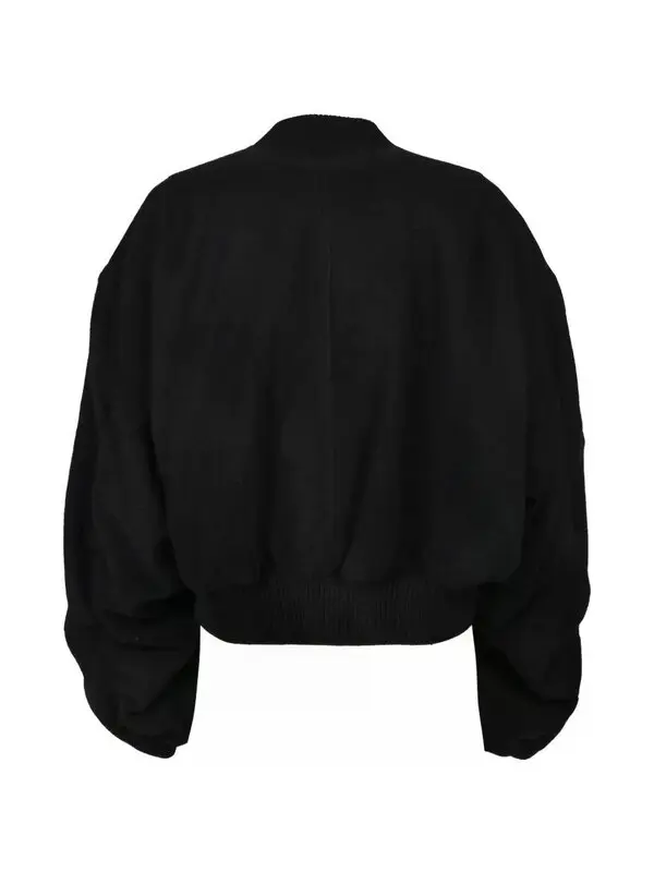 Rick Owens Ruched Sleeve Bomber Jacket
