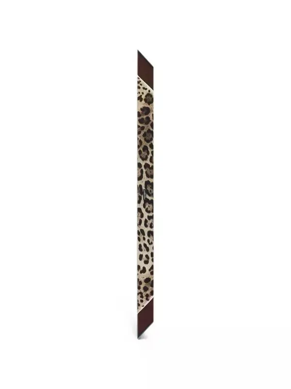 Dolce & Gabbana Leo-print Silk Twill Bandeau - Neutrals