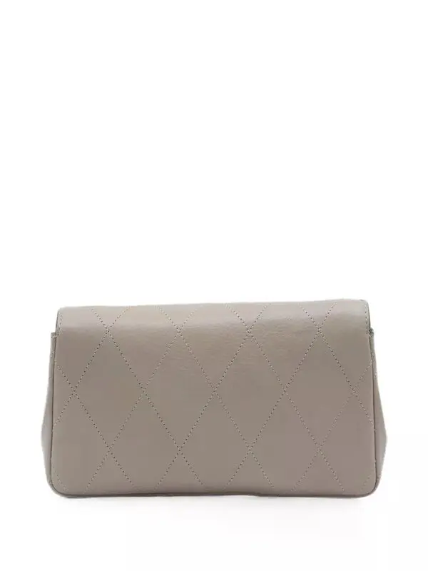 Tory Burch Charlie Leather Shoulder Bag - Neutrals