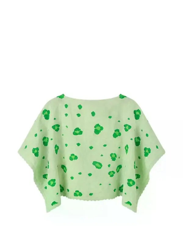 ORSINA Animalier-print Scalloped Top
