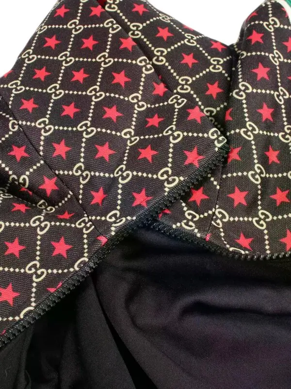 Gucci Gg Star Web Stripe Zip Up Sweatshirt
