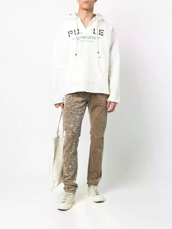 PURPLE BRAND Graphic Print Hoodie