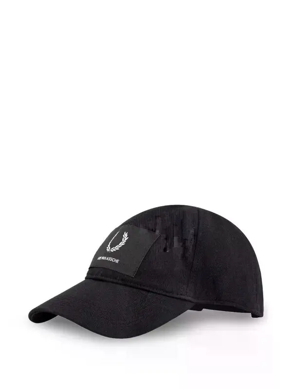Fred Perry Logo Patch Baseball Cap - Black