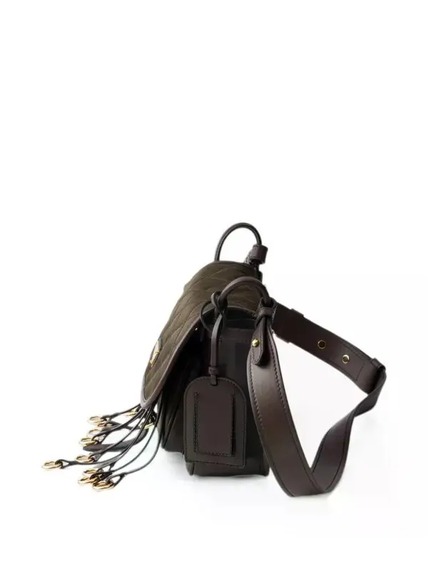 Prada Corsaire Re-nylon And Leather Mini Shoulder Bag - Green