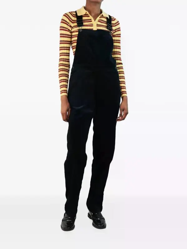 BRORA Navy Cotton Corduroy Jumpsuit
