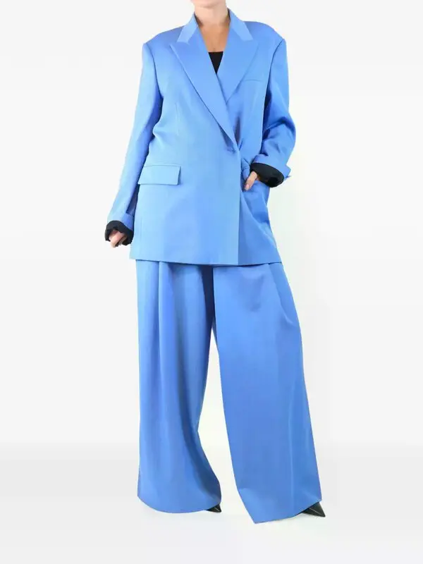 Dries Van Noten Wide-leg Two-piece Suit Set - Blue