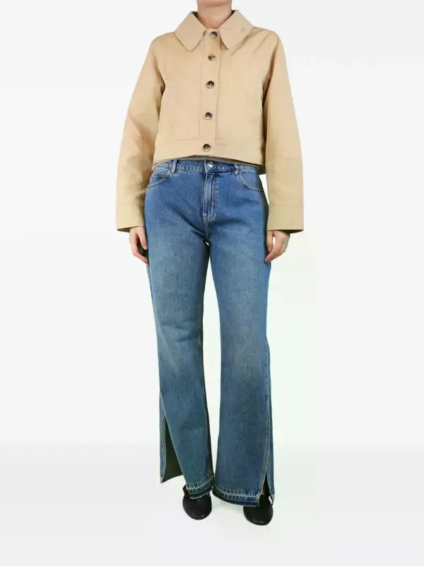 STEL Split-hem Wide-leg Jeans