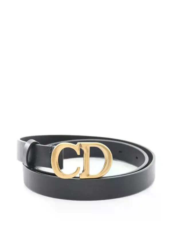 Dior Logo Buckle Belt - Black
