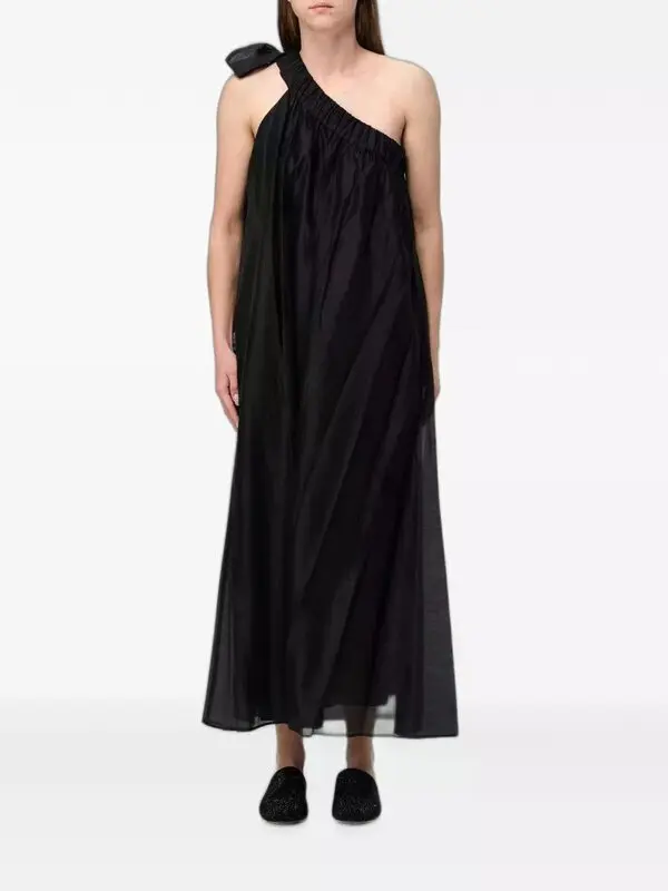 MEIMEIJ One-shoulder Pleated Maxi Dress