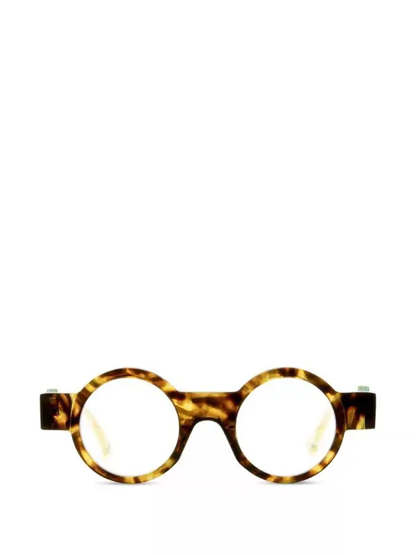 KUBORAUM I02 Round Frame Eyeglasses - Brown