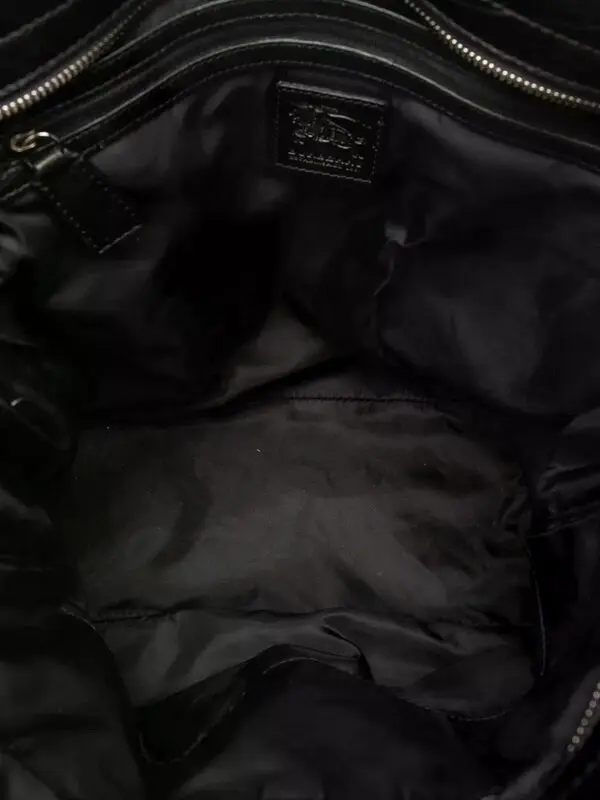 Burberry Tonal Check Nylon Tote Bag