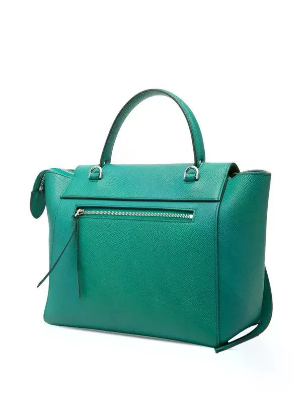 Celine Micro Grained Calfskin Belt Bag Satchel - Green