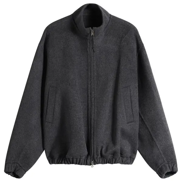 NOTHING WRITTEN Plaza Zip Blouson In Lambswool
