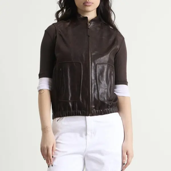 NOTHING WRITTEN Heritage Leather Vest