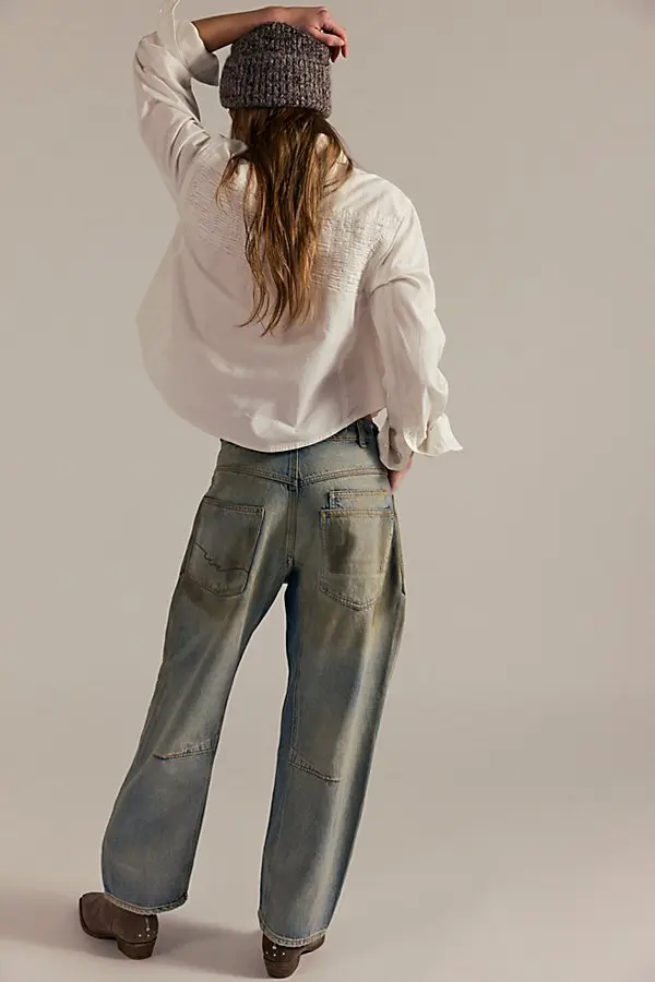 We The Free Moxie Pull-on Barrel Jeans