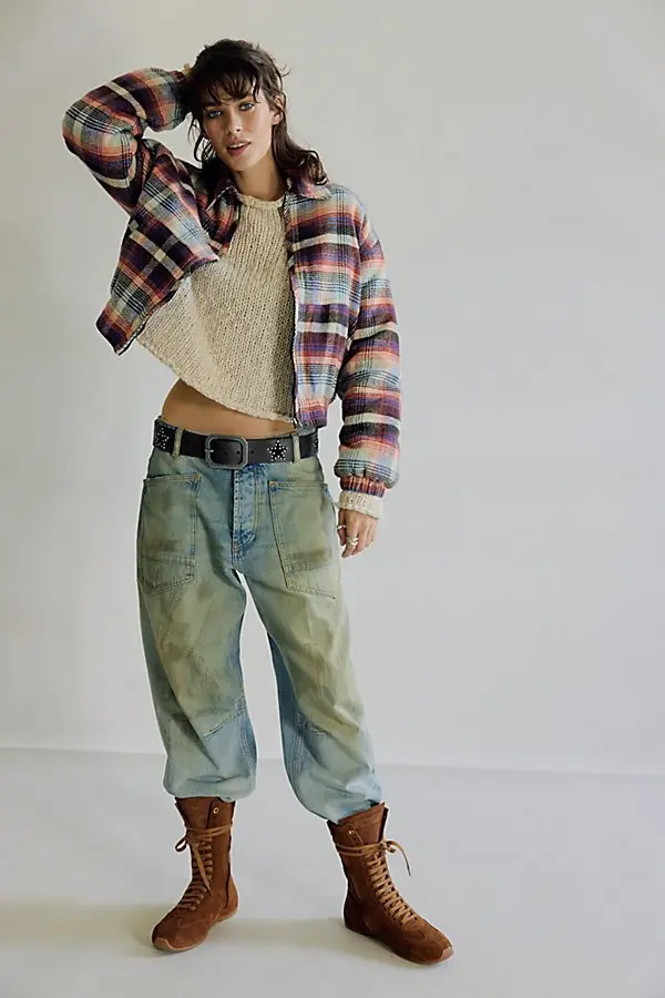 We The Free Moxie Pull-on Barrel Jeans