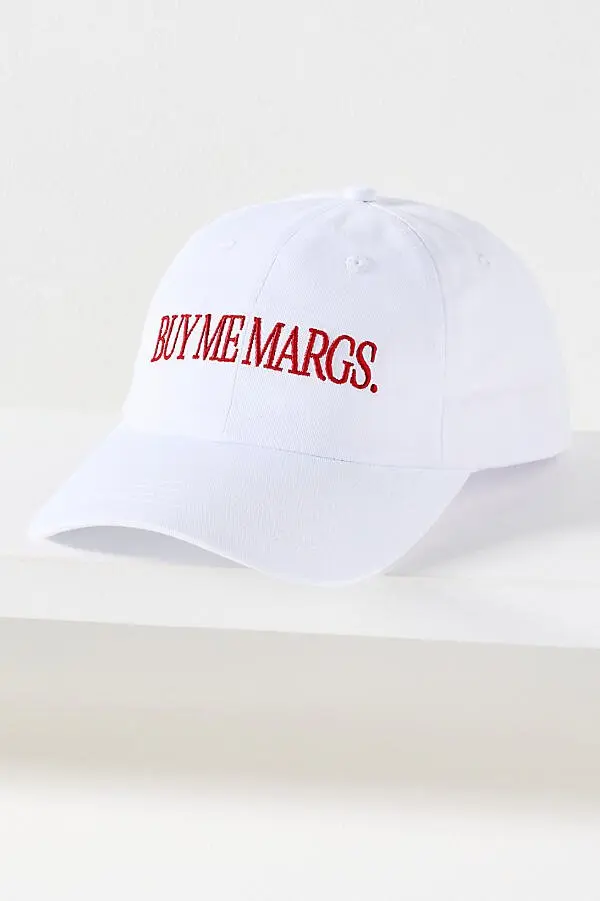 MOTEL MARGARITA Buy Me Margs Dad Cap - White