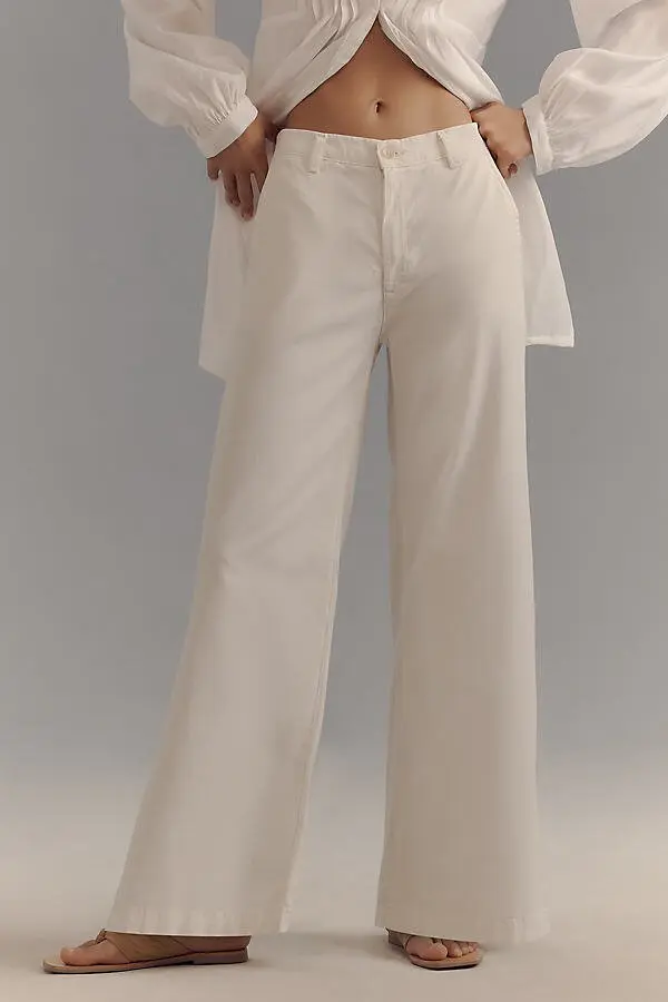 Ag Caden Wide-leg Pants - Powder