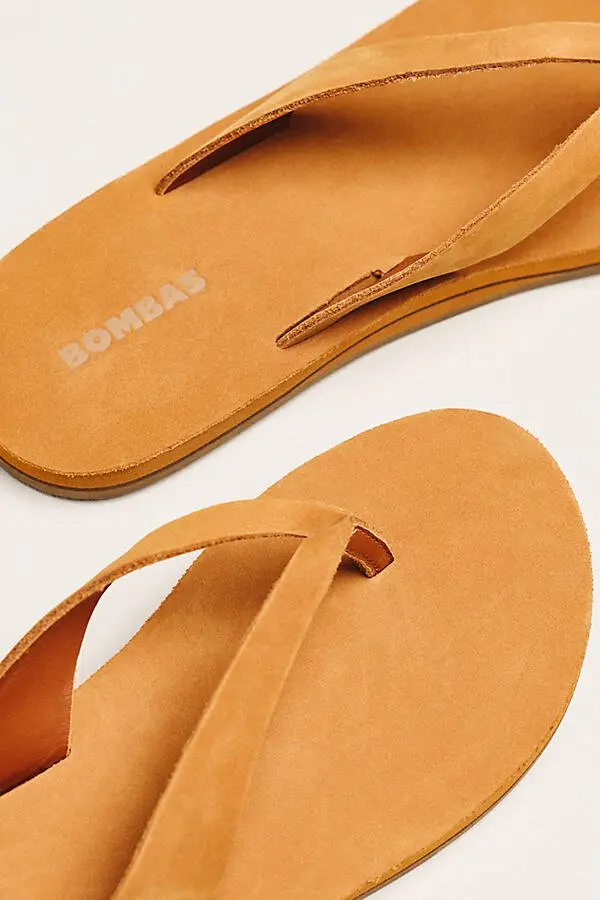 BOMBAS Sunrise Leather Flip Flops