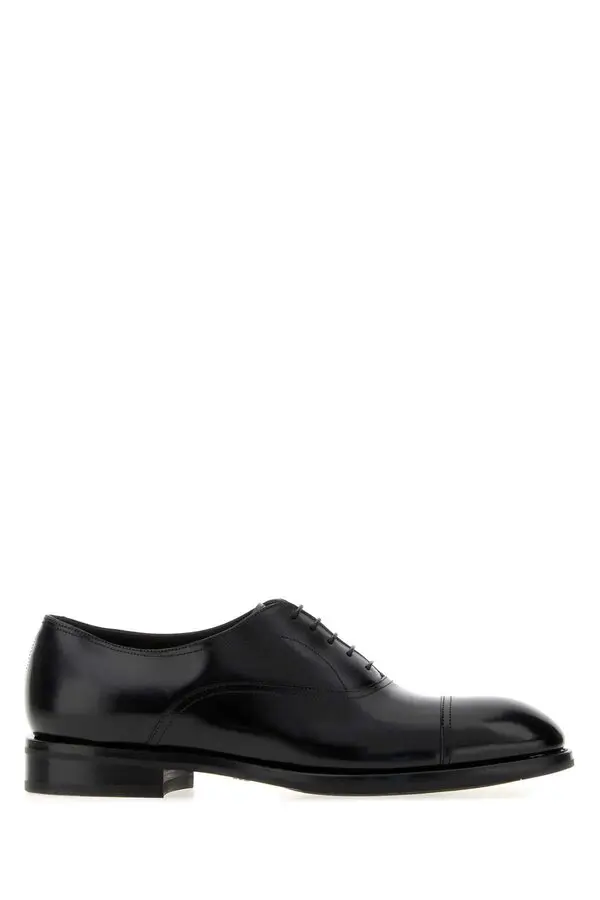 Santoni Leather Laafe Lace-up Shoes
