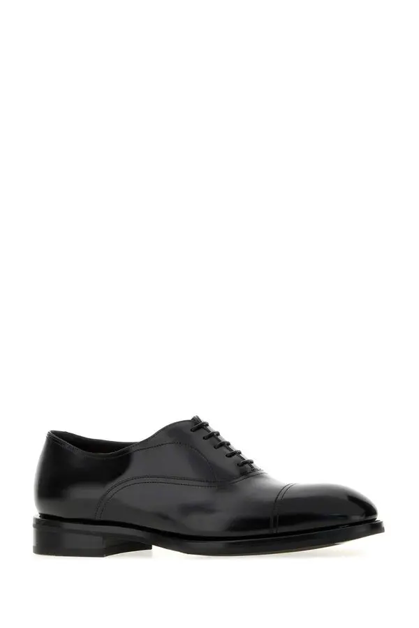 Santoni Leather Laafe Lace-up Shoes