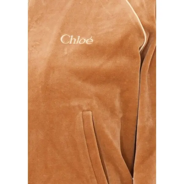 Chloé Velvet Logo Track Jacket