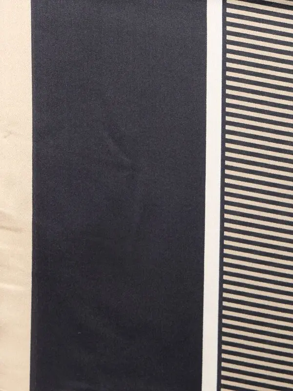 Saint Laurent Cassandre Striped Silk Charmeuse Stole