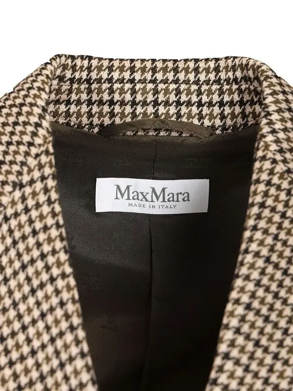 Max Mara Double-breasted Houndstooth Blazer - Multicolor
