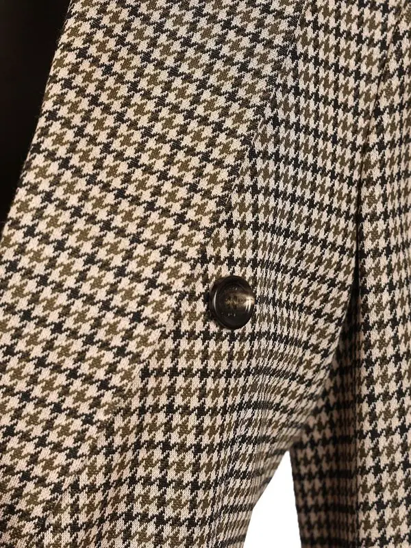 Max Mara Double-breasted Houndstooth Blazer - Multicolor