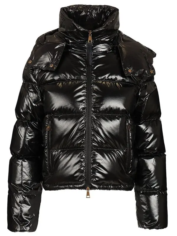 Moncler Niveole Short Nylon Down Jacket - Black