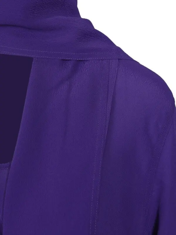 TOTEME Viscose Dress With Attached Scarf - Purple
