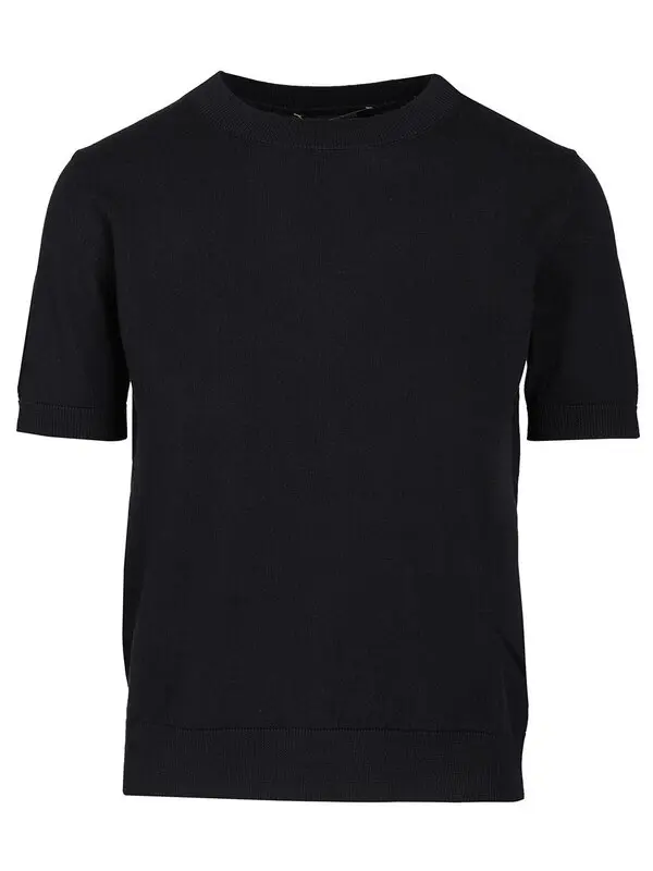 Max Mara Cotton, Silk, And Cashmere Crew Neck Sweater - Blue