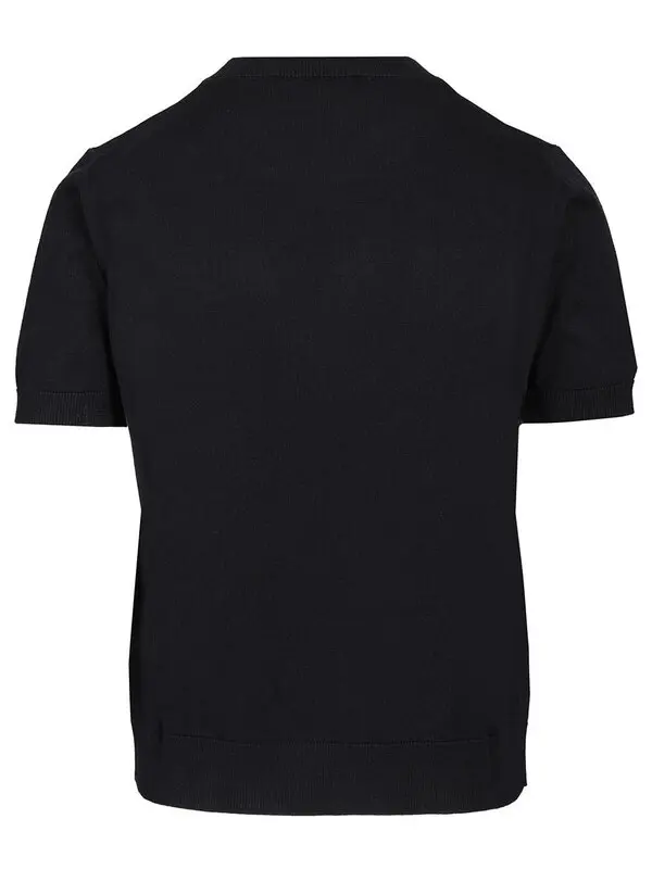 Max Mara Cotton, Silk, And Cashmere Crew Neck Sweater - Blue