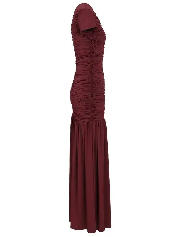 ROTATE BY BIRGER CHRISTENSEN Long Gathered Dress - Multicolor