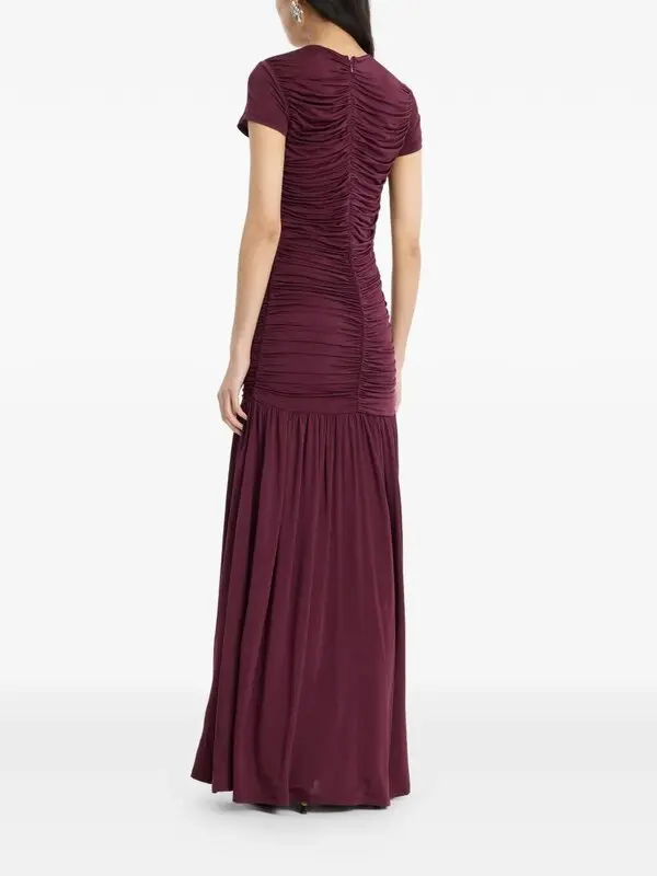 ROTATE BY BIRGER CHRISTENSEN Long Gathered Dress - Multicolor
