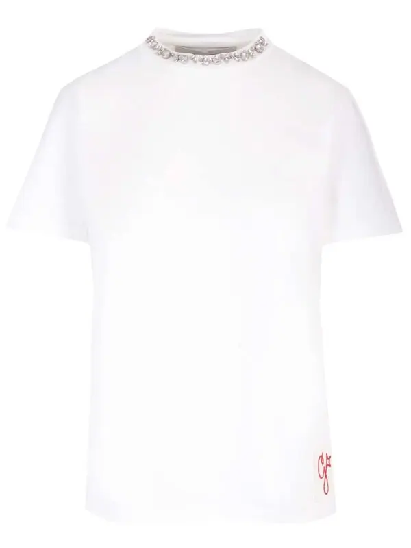 GOLDEN GOOSE Embellished T-shirt - White