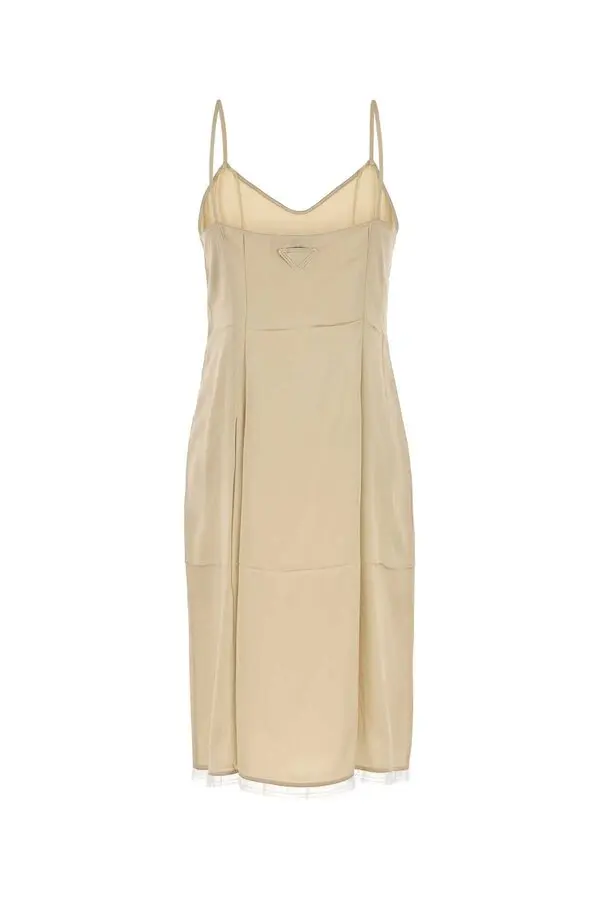 Prada Beige Satin Dress