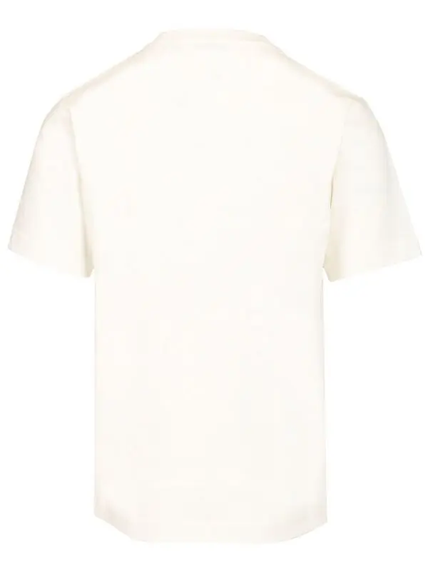 Burberry Knight Check Print Cotton T-shirt - White