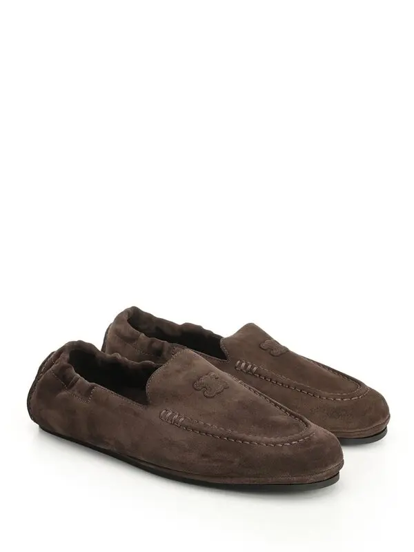 Celine Adam Suede Moccasins - Brown