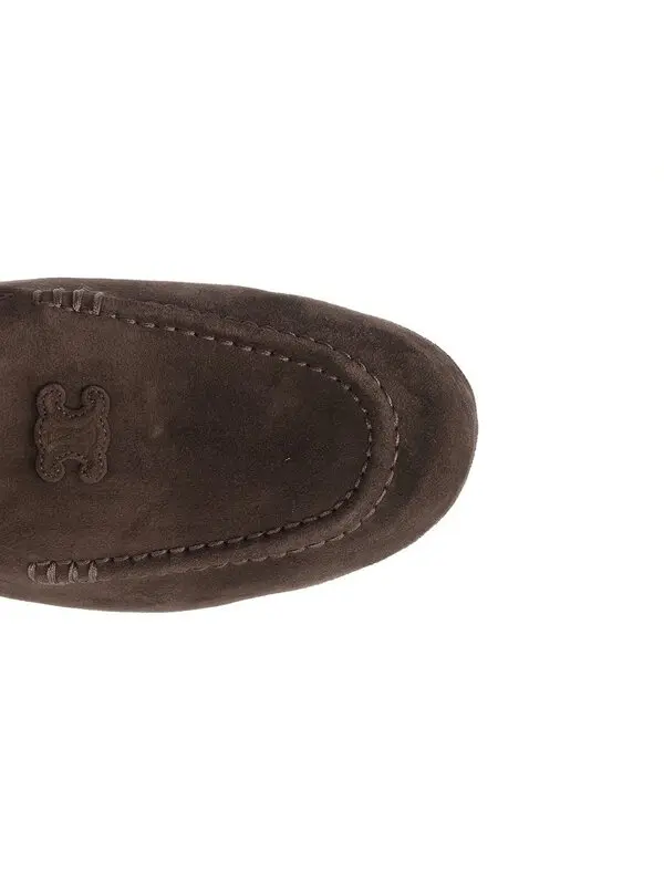 Celine Adam Suede Moccasins - Brown